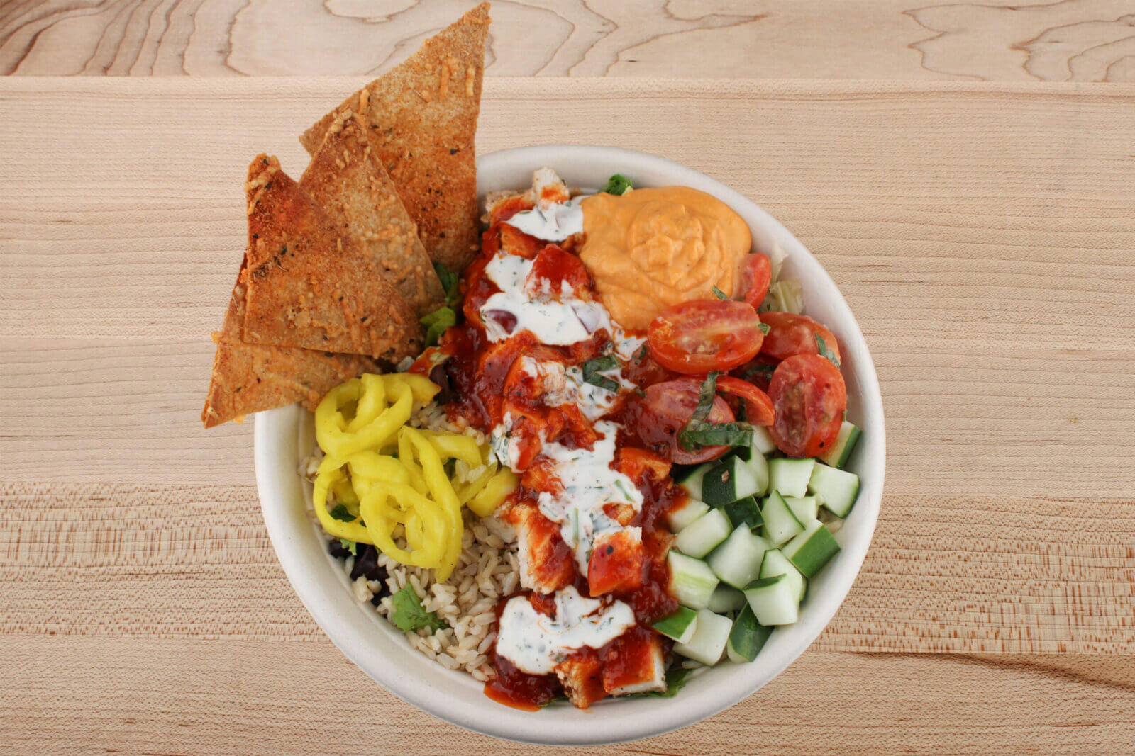 HOT HONEY CHICKEN + HUMMUS - Original ChopShop